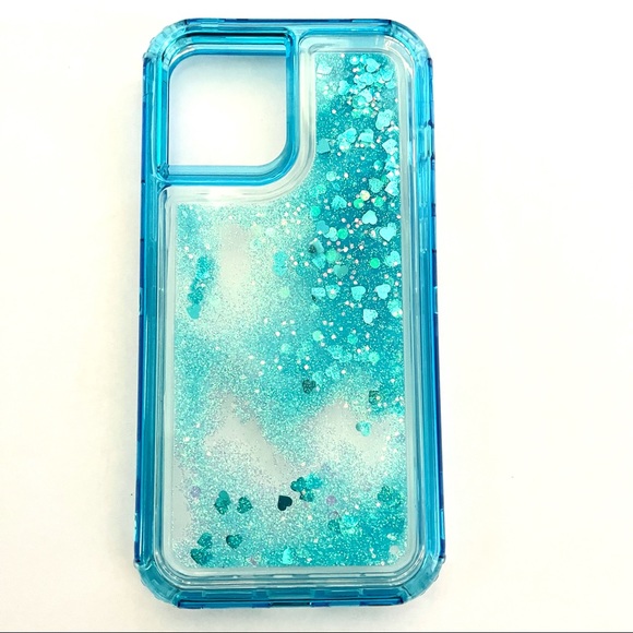 Accessories | Blue Glitter Apple Iphone 12 Pro Max Case | Poshmark